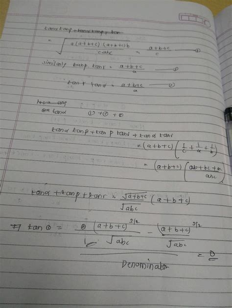 B A B C Theta Tan 1 Sqrt Frac A A B C
