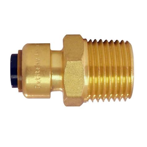 Tectite In In Brass Push To Connect X In Male Pipe Thread Reducing Adapter