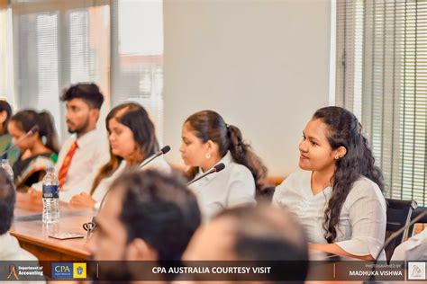 CPA Australia Courtesy Visit Department Of Accounting
