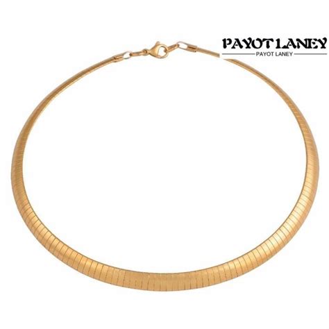 Chaine De Cou Vendue Seule RHLSR Collier Ras Du Cou Plat En Acier
