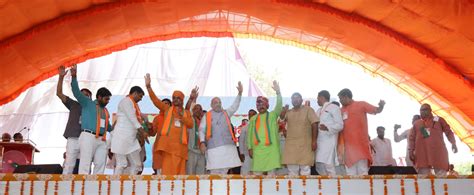 Bjp National President Shri Amit Shah Addressing A Public Meeting In