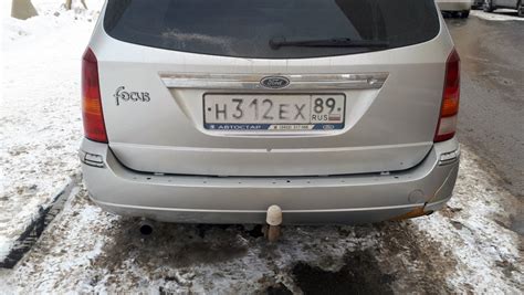94 Бюджетный ремонт заднего бампера Zipties Демонтаж фаркопа — Ford Focus Wagon I 1 8 л
