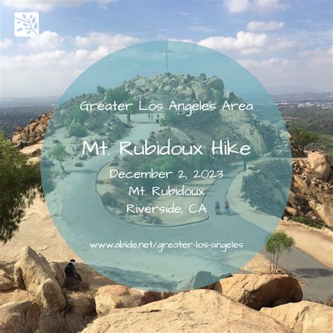 Mt Rubidoux Hike Abide