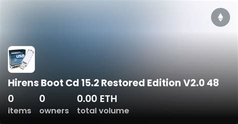 Hirens Boot Cd 152 Restored Edition V20 48 Collection Opensea