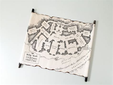 Official Hobbit Bag End Floor Plan Pin On Bandb The Shire