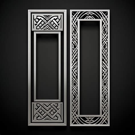 Premium Ai Image Royal Mosaic Frame Silver And Mosaic Color Mosaic