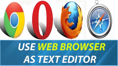 Use Web Browser As Text Editor YouTube