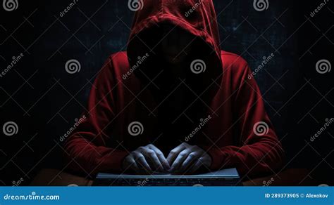 Anonymous Woman Typing On Laptop Keyboard Ai Generated Stock