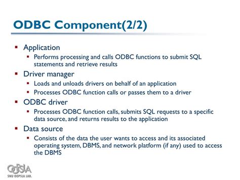 PPT ODBC Open Database Connectivity PowerPoint Presentation Free