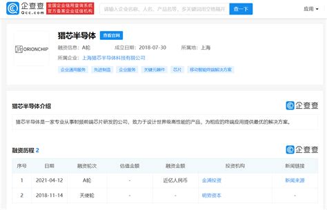 射频前端芯片研发公司“猎芯半导体”完成近亿人民币a轮融资显示