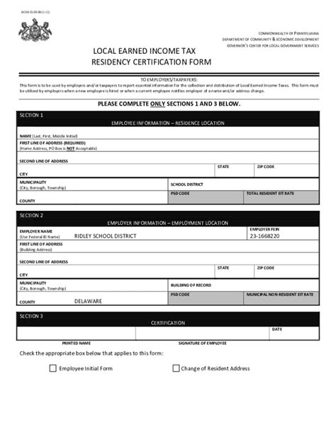 Fillable Online Pa Earned Income Tax Form Pdf Fax Email Print Pdffiller