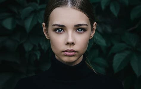 Fondos de pantalla cara hojas mujer modelo fotografía Cabello