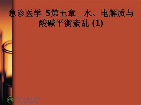 急诊医学5第五章水、电解质与酸碱平衡紊乱 1ppt课件word文档在线阅读与下载无忧文档