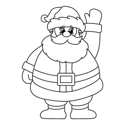 Personagens De Desenhos Animados Fofos De Papai Noel Ilustração
