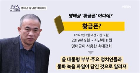 증거인멸 우려 구속된 명태균황금폰에 尹 부부·정치인들 녹음 있을까 뉴스와이드