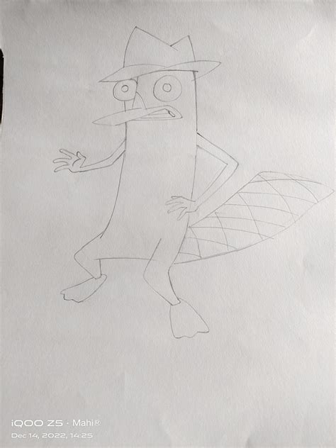 Perry The Platypus Drawing Step By Step