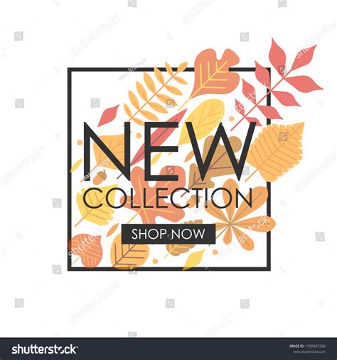 Autumn New Collection Banner Advertising Template Stock Vector Royalty Free 1150987268