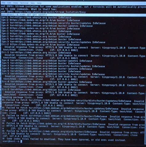 Error Update Of Whonix 15 User Support Qubes Os Forum