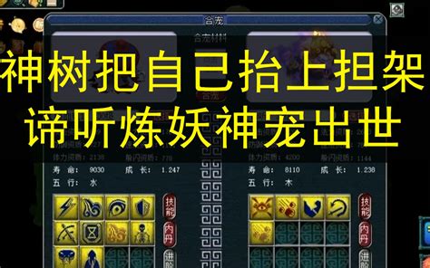 神树把自己抬上担架 38谛听神宠出世 神树贫民解说 神树贫民解说 哔哩哔哩视频