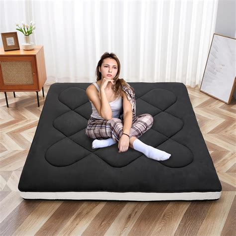 Sunyrisy Japanese Floor Mattress Futon Thicken Roll Up Sleeping Mat