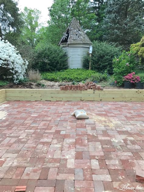 Amazing Diy Brick Patio On A Budget Lehman Lane