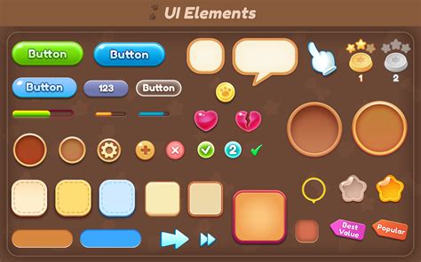 match 3 game ui behance