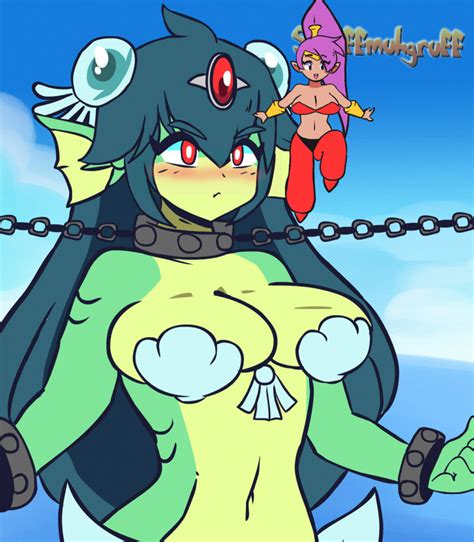Rule 34 2girls Animated Bandeau Bare Shoulders Big Breasts Blue Hair