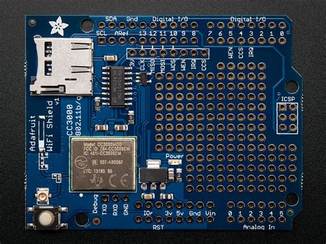 Adafruit Cc3000 Wifi Shield With Ufl Connector For Ext Antenna Id