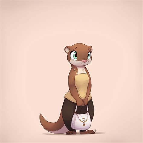 194533 Safe Artistlouart Mammal Mustelid Otter Anthro 2022
