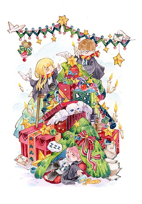《哈利波特》水彩插画第二弹 窝窝兔wowotwo 站酷zcool