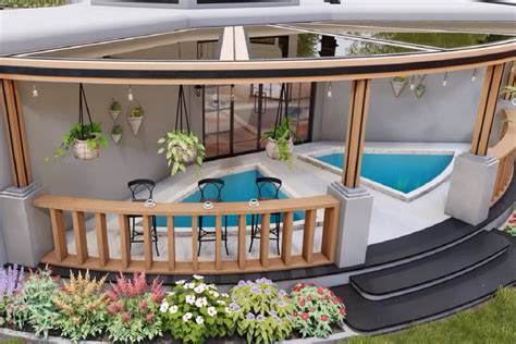 Circular Glass House Model 10m Diameter Round Design Tiny House Universe
