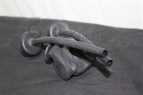 Latex Rubber Mouth Gag And Long Nose Tubes Moulded Black Or Etsy Uk