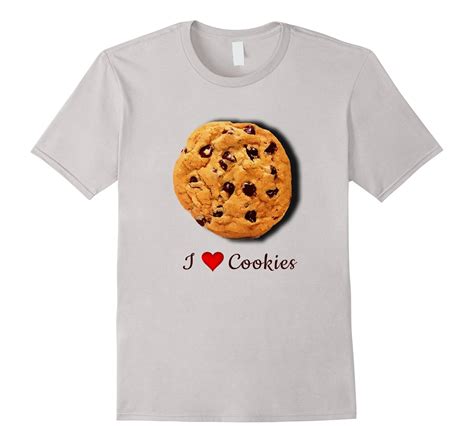 I Love Cookies T Shirt Chocolate Chip Cookie Graphic Tee Cl Colamaga