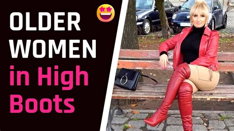 Older Women In Hot High Boots 😍 Leather Boots Kneeboots Youtube