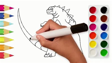 Godzilla Drawing Step By Step