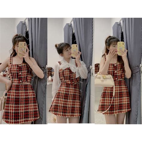 Set DẠ Croptop 2 DÂy BẢn To Ảnh ThẬt Shop ChỤp Shopee Việt Nam