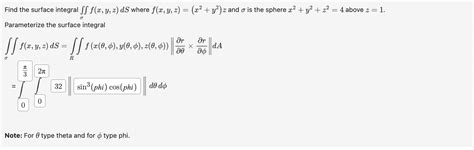 Solved Find The Surface Integral Iint Sigma F X Chegg
