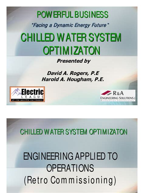 Chiller Optimization Pdf Pump Valve