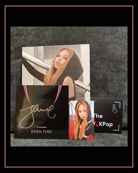 Blackpink 2nd Album Born Pink Digipack Ver Set Jennie Firmado
