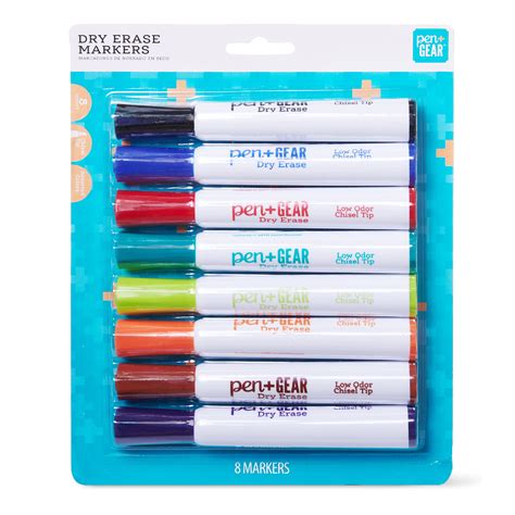 Pen Gear Jumbo Tip Dry Erase Markers Multicolor 8 Count Walmart