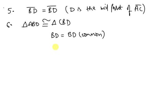 SOLVED Triangle ABC is shown с Given Triangle ABC is isosceles