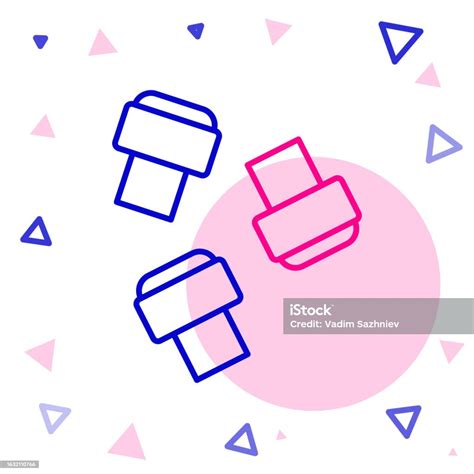 흰색 배경에 격리된 선 마커 펜 첨부 파일 아이콘입니다 다채로운 개요 개념 벡터 거리표식에 대한 스톡 벡터 아트 및 기타 이미지 거리표식 고정됨 교육 Istock