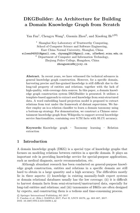PDF DKGBuilder An Architecture For Building A Domain Knowledge Graph From Scratch