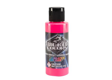 Createx Wicked Fluorescent Pink 2oz 60ml Everything Airbrush