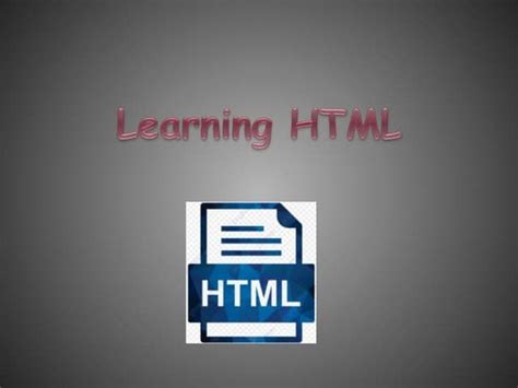 learn html basics pptx web design and html internet