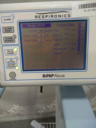 Used Respironics Bipap Focus For Sale 500 Item 1675636 Bimedis