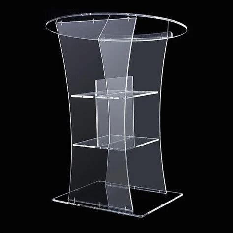 Clear Rostrum Led Bar Speaker Pulpit Podium Table Furniture Crystal