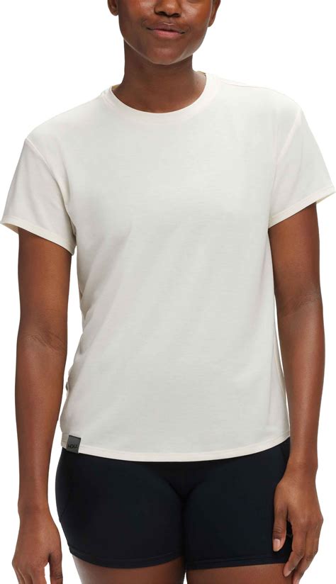 Hoka Hoka Essential Tee W Eggnog Womens Trail Running T Shirts