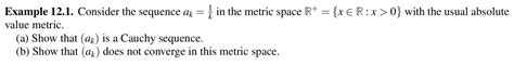 Solved Example 121 Consider The Sequence Ak 1 In The