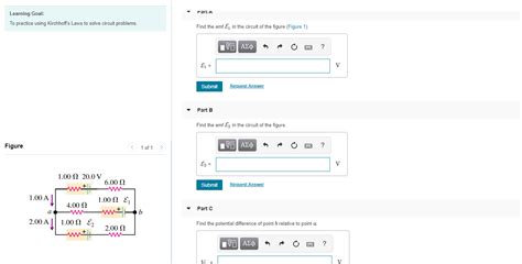 Solved Part A Learning Goal To Practice Using Kirchhoff S Chegg Com